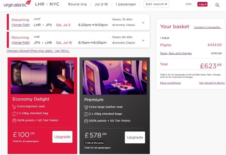 Virgin Atlantic Economy Delight Review – Is Virgin’s Economy Delight ...
